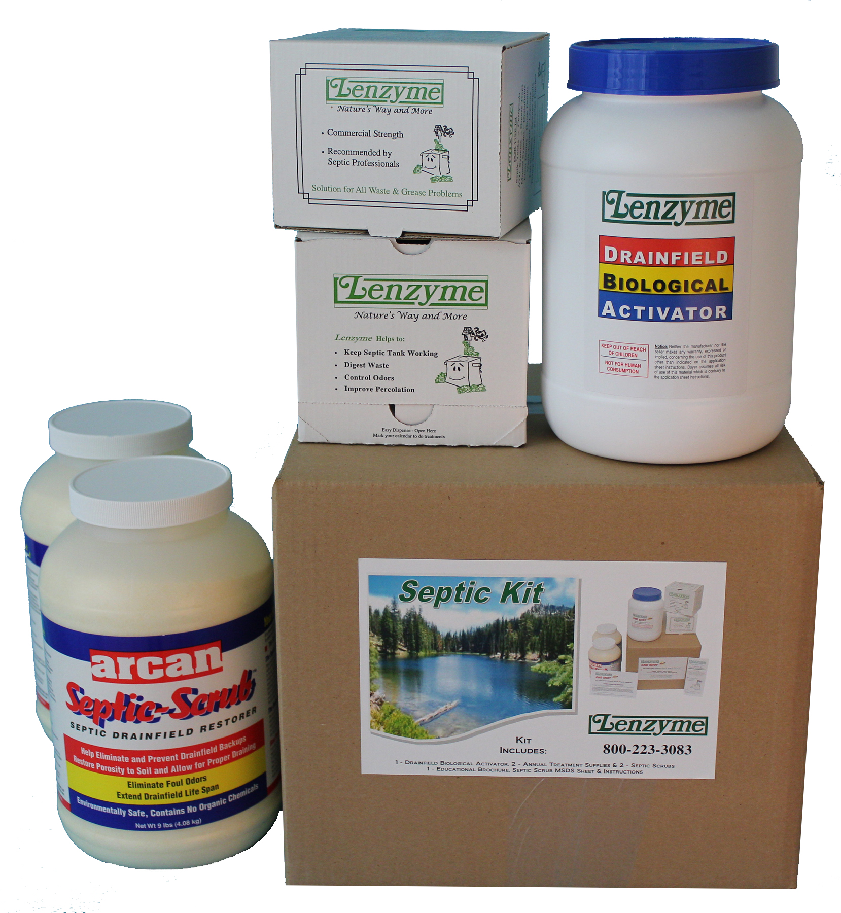 Lenzyme’s Septic Kit | Lenzyme Bio Products, Packaging, and Marketing